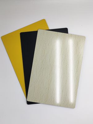 Polyester Surface Coating Fire Rated ACP Sheets 0.1mm Cladding Type