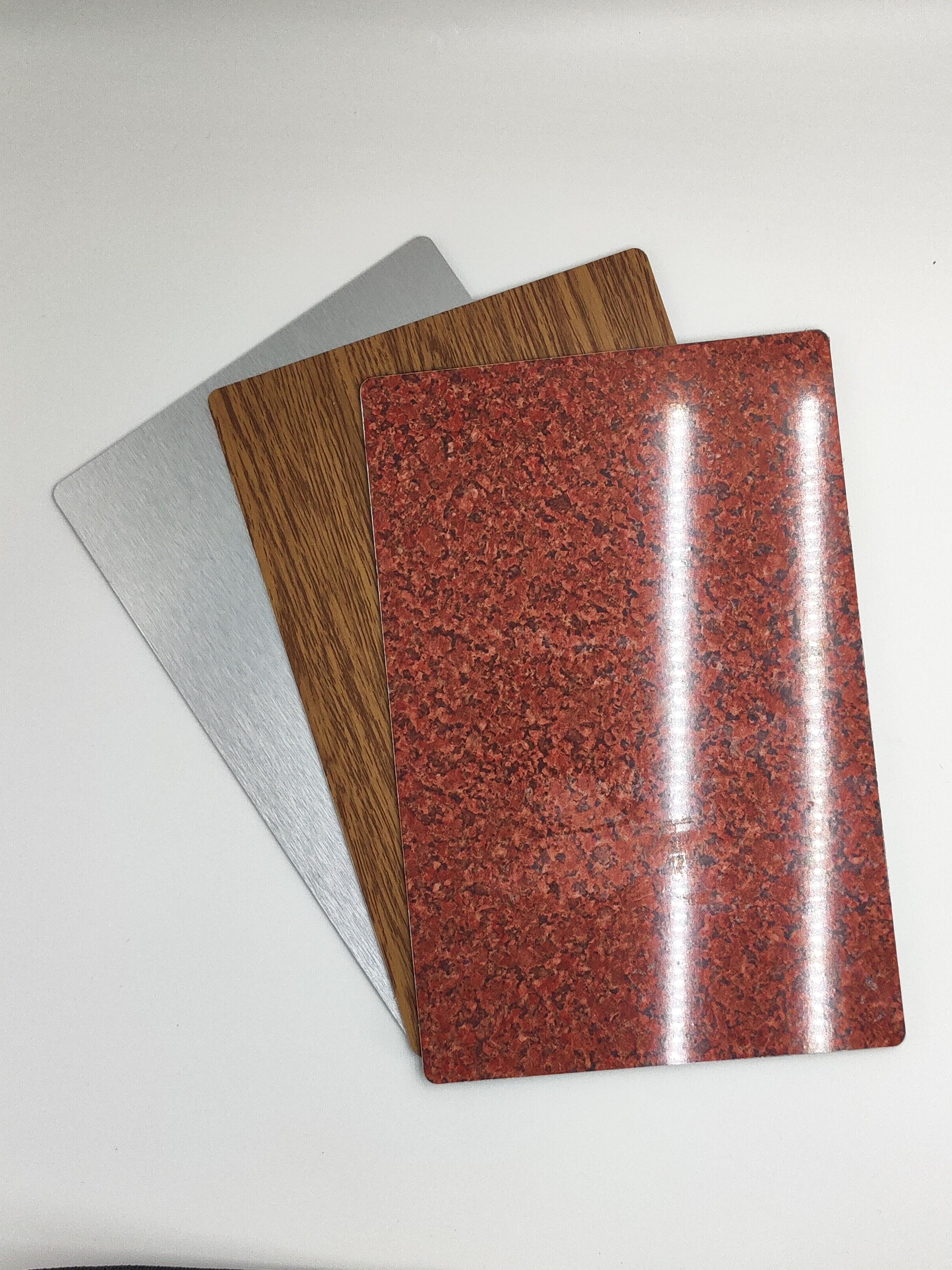 Exterior Wooden Texture ACP Sheet , High Gloss Furniture Boards 6mm ...